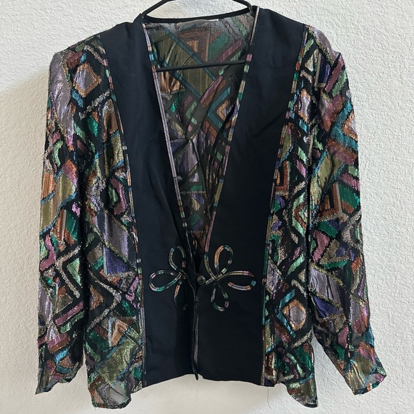 A. C. Sport | Jackets & Coats | Vintage Ac Sport Colorful Metallic And ...